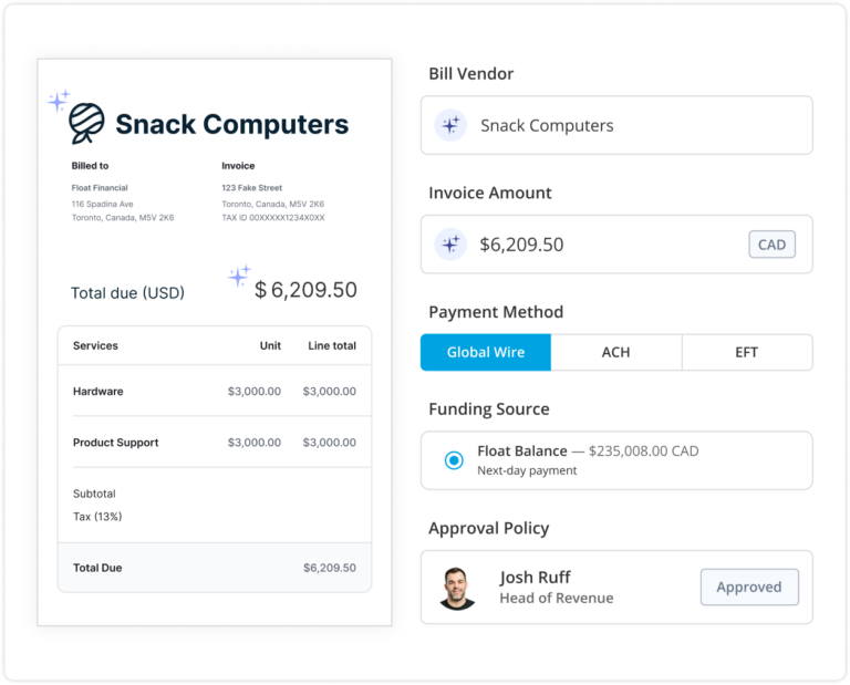 Best Accounts Payable Platform for Canadian Businesses | Float